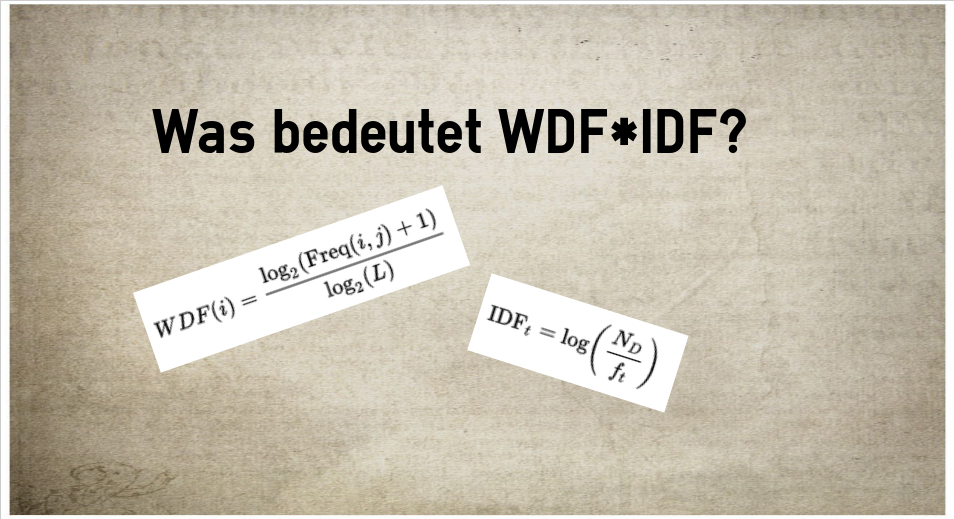 WDF*IDF » Fachbegriffe | arocom
