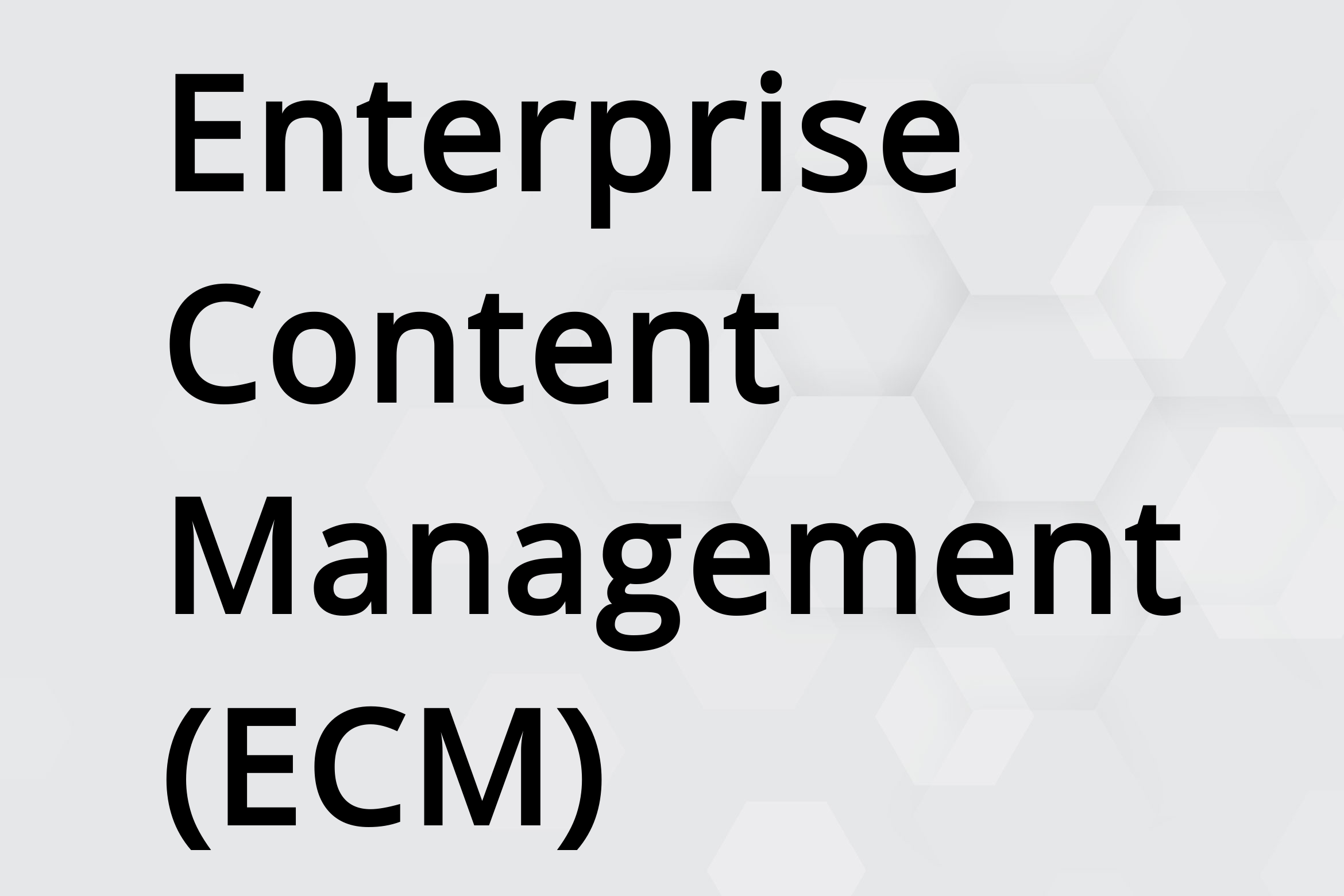 Was ist Enterprise Content Management? » Fachbegriffe | arocom