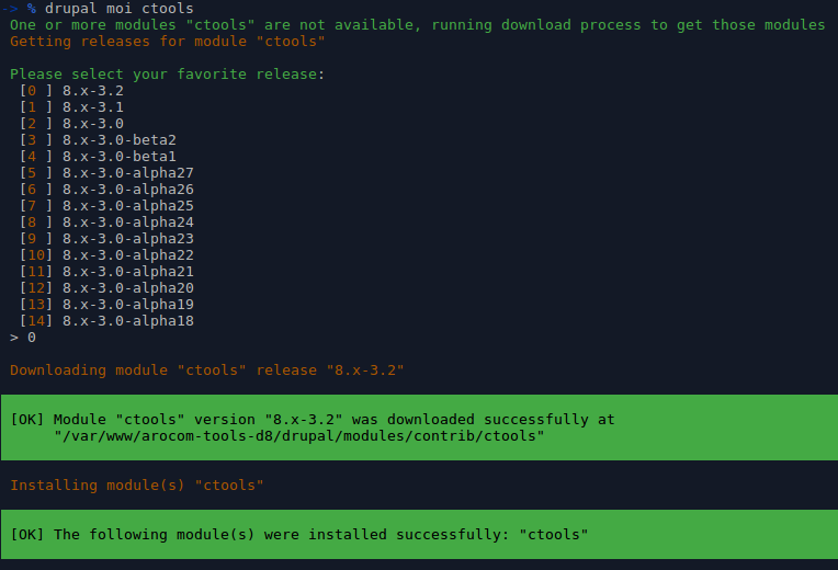 Module in Drupal installieren | arocom